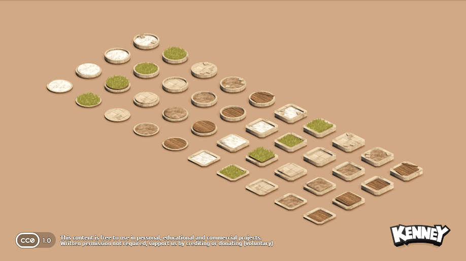 Isometric Miniature Bases · Kenney