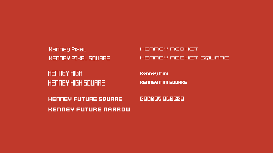 Kenney Fonts · Kenney